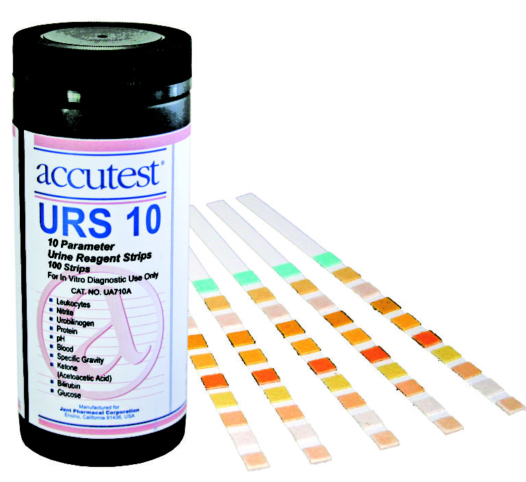 Accutest® URS-10 Urine Reagent Strips - JANT PHARMACAL CORPORATION