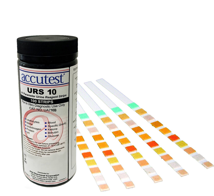 Accutest URS-10 Urine Reagent Strips - JANT PHARMACAL CORPORATION