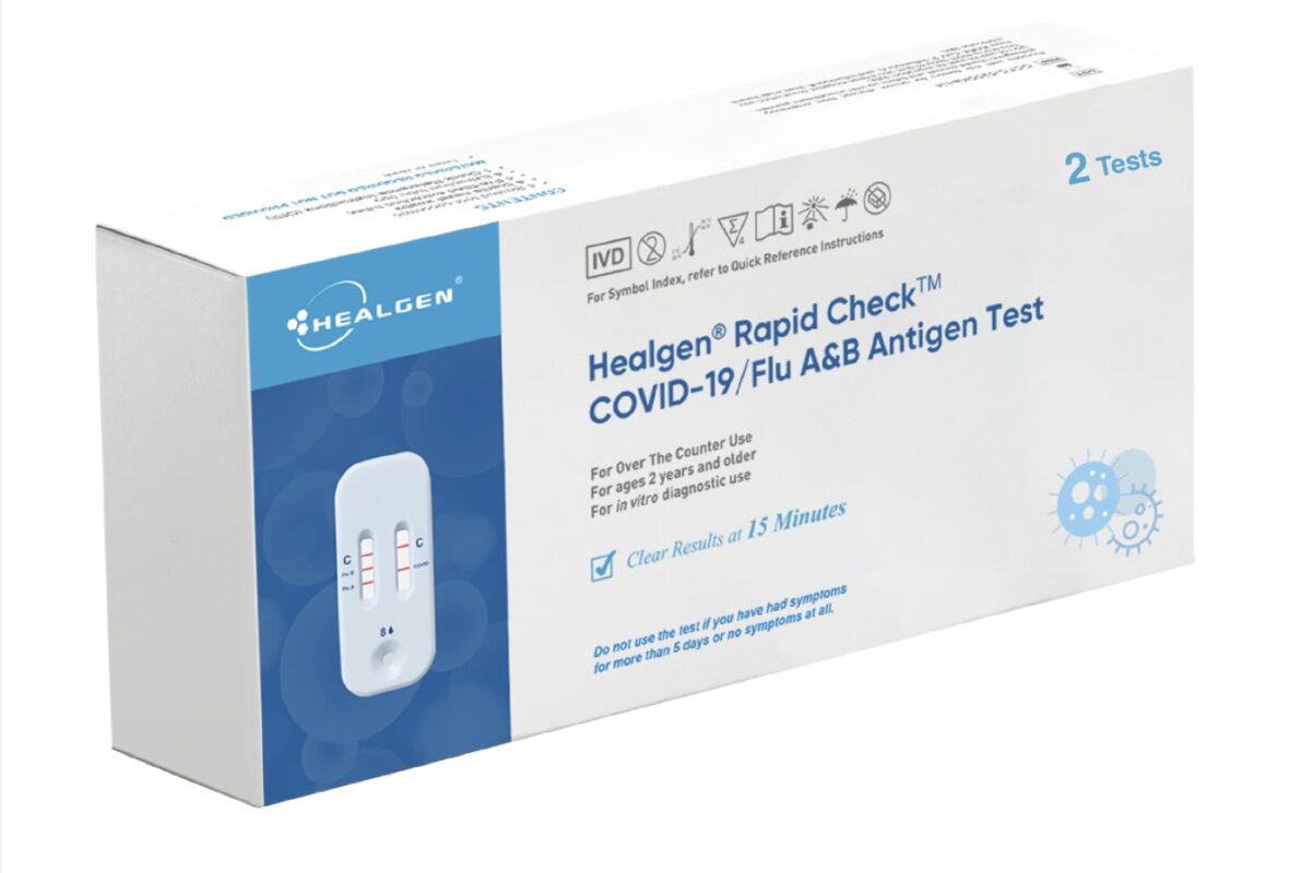 Healgen Rapid Check Covid-19/Flu A&B Antigen Test